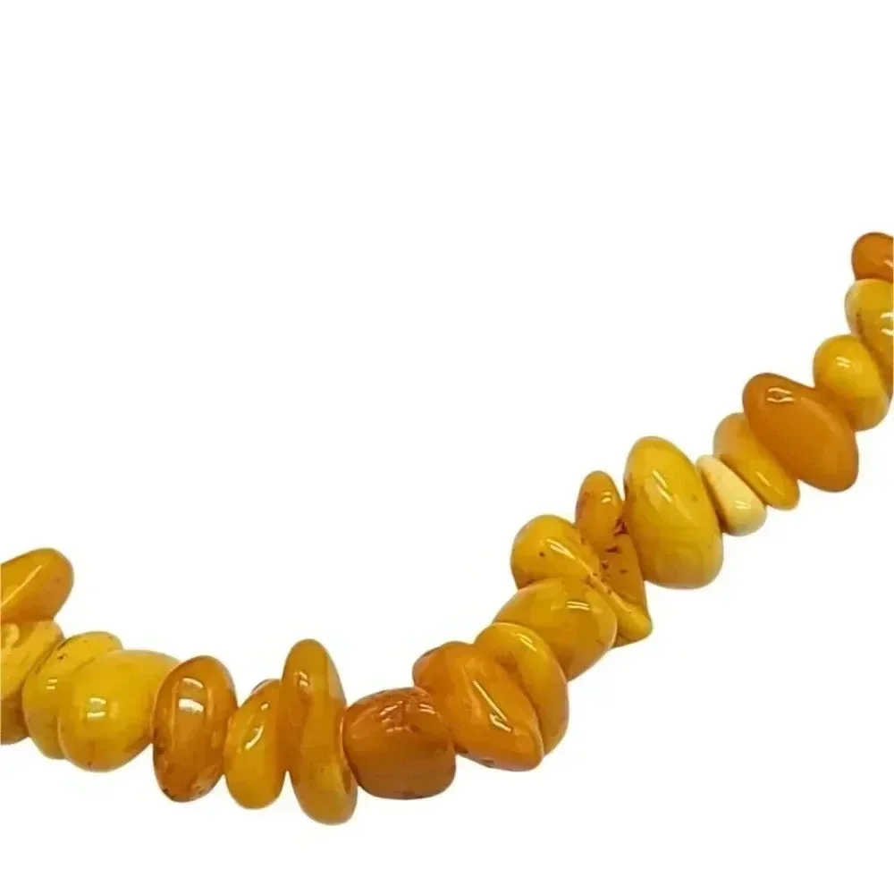 Vintage | Jewelry | Vintage Amber Butterscotch Egg Yolk Chunky Beaded ...